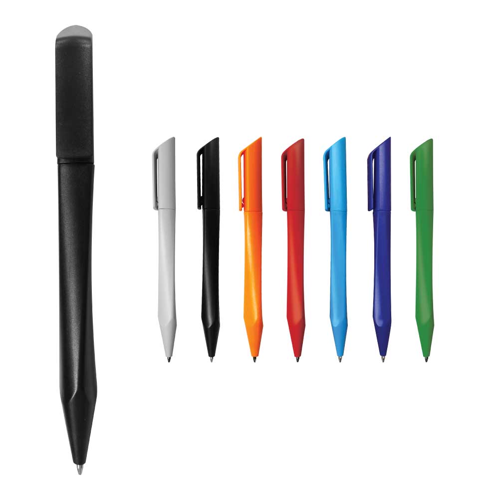 Twisted Design Plastic Pens | Promotional Gifts Suppliers