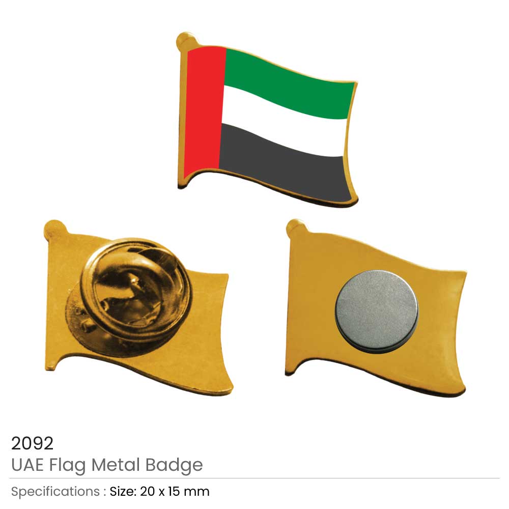 UAE Flag Badges | Promotional Gifts Suppliers